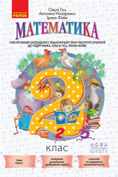 Книга «Орієнтовний календарно тематичний план творчого вчителя до підручника Ольги Гісь Ірини