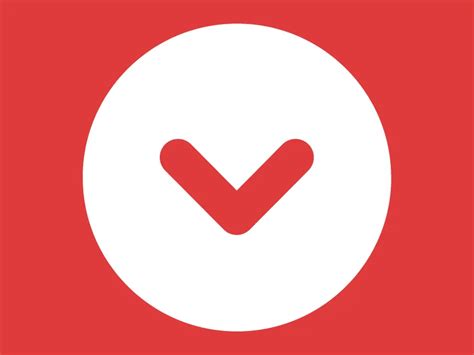 Download SVG Black Rounded Down Arrow Icon Vector Online Logowik