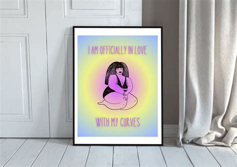Love Your Body Poster Body Positivity Print Therapist Office Decor