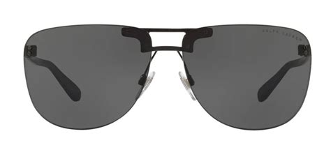 Ralph Lauren Mens Sunglasses Rimless Browline Black Rl7062 570587