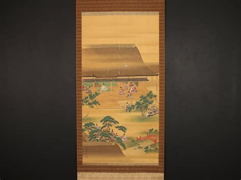 Yahoo オークション 模写伝来sh9753守住貫魚 大幅 武者
