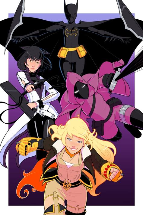 The Justice League X Rwby Part 2 Crossover Has The Bumbleby Second Kiss