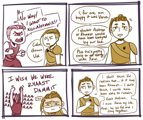 What Kai And Valmar Think About The Other Darkin By Starmakesart R Varusmains