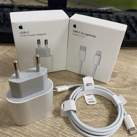 20w Pd Cargador Rápido Enchufe De La Ue Con Cable Tipo C A Lightning