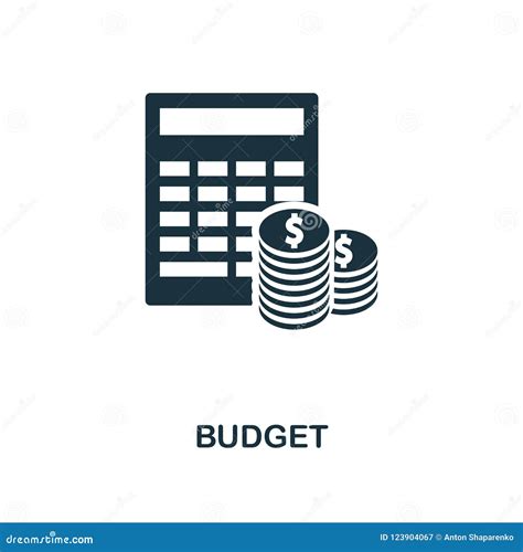 Budget Icon Monochrome Style Icon Design From Project Management Icon Collection Ui