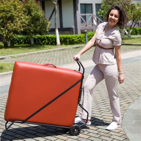 Master Massage Universal Wheeled Table Cart Save Your Back And Shoulde