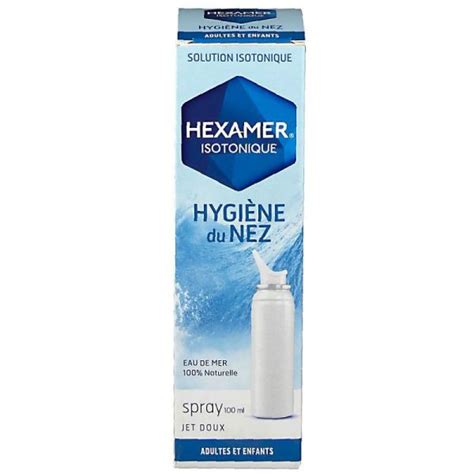 Hexamer Isotonique Spray 100ml Hydratation Et Nettoyage Du Nez