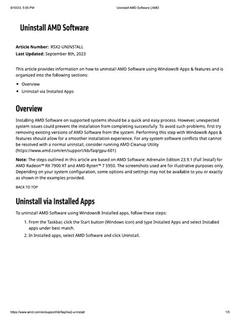 Uninstall Amd Software Amd Pdf