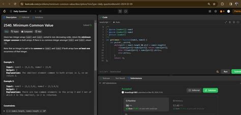 How I Solved Leetcode Problem 2540 Aman Singh Posted On The Topic Linkedin