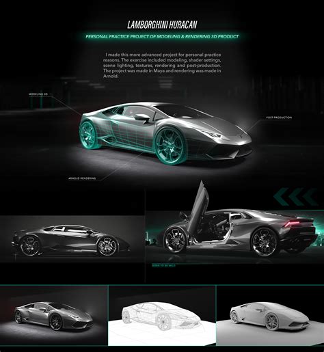 lamborghini huracan 3d model behance