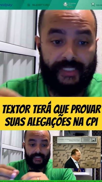 Jonh Textor Depõe Na Cpi Palmeiras Massaalviverde Johntextor Cpi