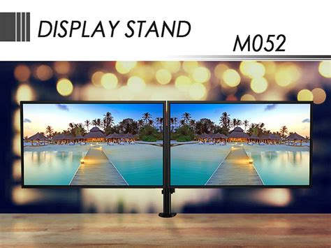 M052 Dual Arm Dual Monitor Stand