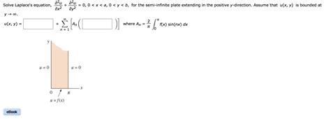 Solve Laplace S Equation U Ax U Ay Chegg