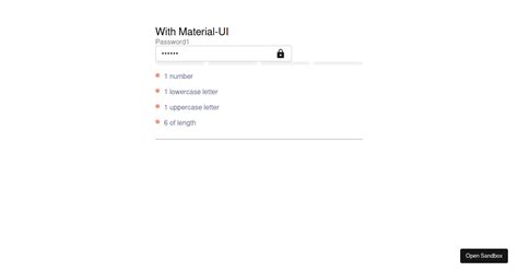 React Nice Input Password Examples Codesandbox