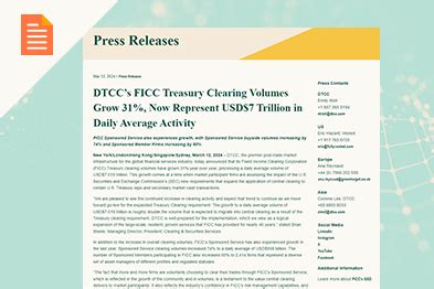 U S Treasury Clearing Dtcc