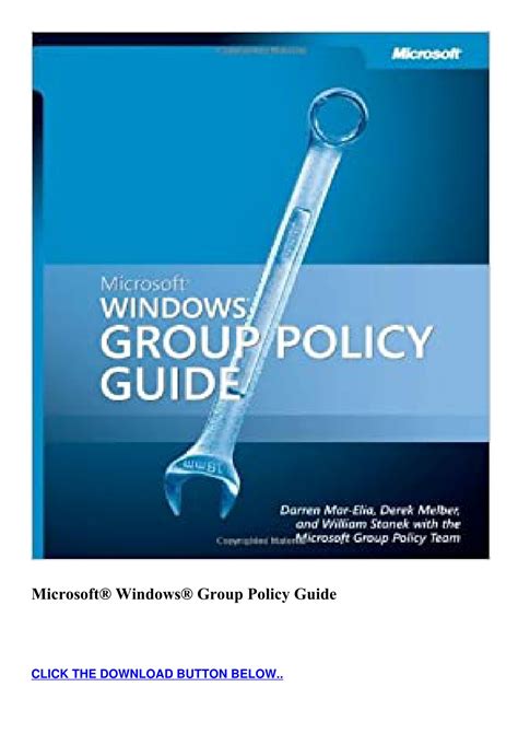 Ppt Read Microsoft® Windows® Group Policy Guide Powerpoint Presentation Id 11950640