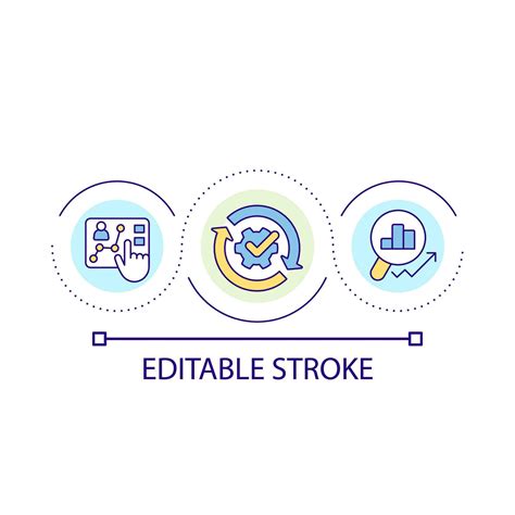 Data Analytics Loop Concept Icon Business Statistics Marketing