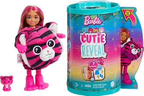 Barbie Cutie Reveal Jungle Series Chelsea As Tiger Surprise Doll Mattel