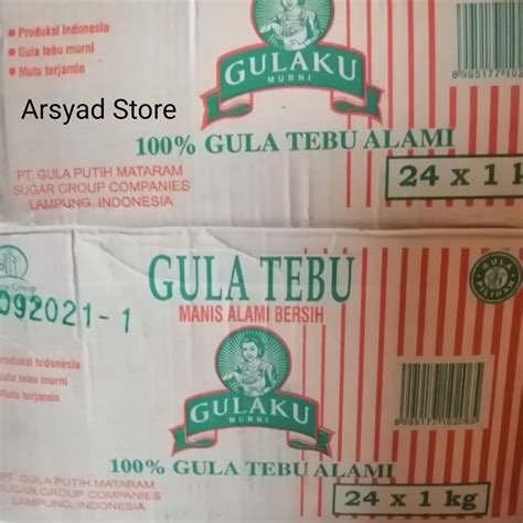 Jual Gula Gulaku Kemasan Kg Hijau Atau Kuning Dus Kartonan Isi Pcs Shopee Indonesia