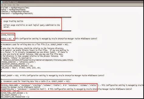 Usage Tracking In OBIEE G