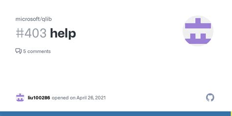 help · issue 403 · microsoft qlib · github