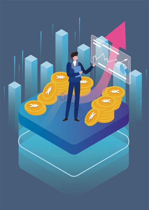 金融股市数据分析金币png下载 包图网