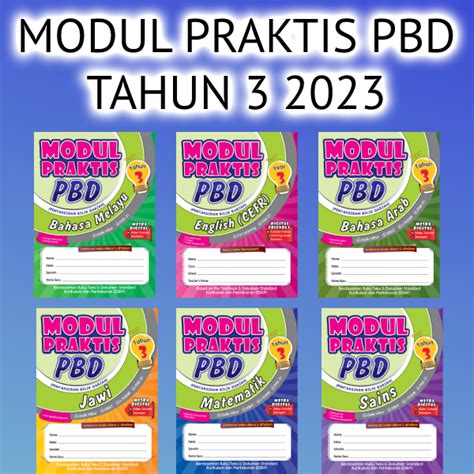 BUKU LATIHAN KERJA 2023 MODUL PRAKTIS PBD TAHUN 3 Shopee Malaysia