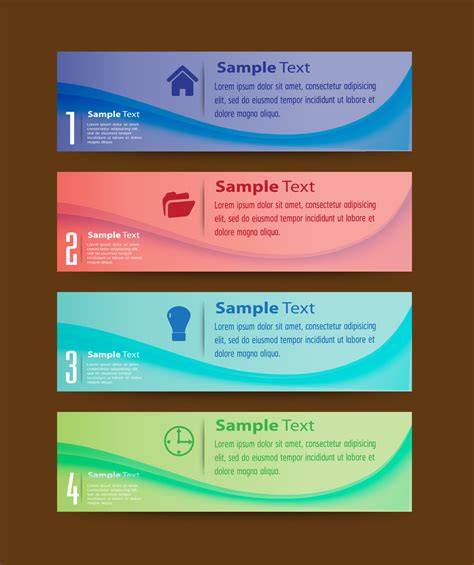 Colorful 4 Step Infographic 9841960 Vector Art At Vecteezy