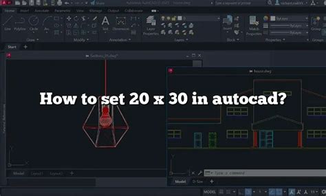 How To Set 20 X 30 In Autocad CADdikt