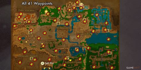 Every Fast Travel Waypoint In Zelda Echoes Of Wisdom