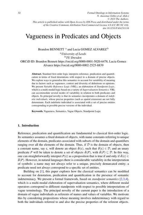 pdf vagueness in predicates and objects