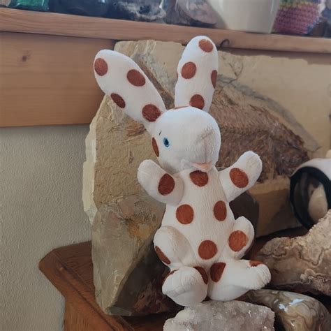 Yottoy Toys Yottoy 925 Bunny Rabbit Plush White Brown Spots Stuffed