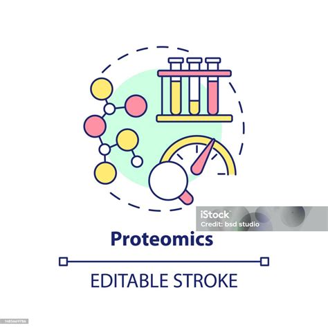Proteomics Concept Icon Stock Illustration Download Image Now Abstract Accuracy Analyzing