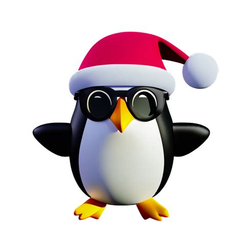 Penguin Hat Santa Ai Generative 29166575 Png