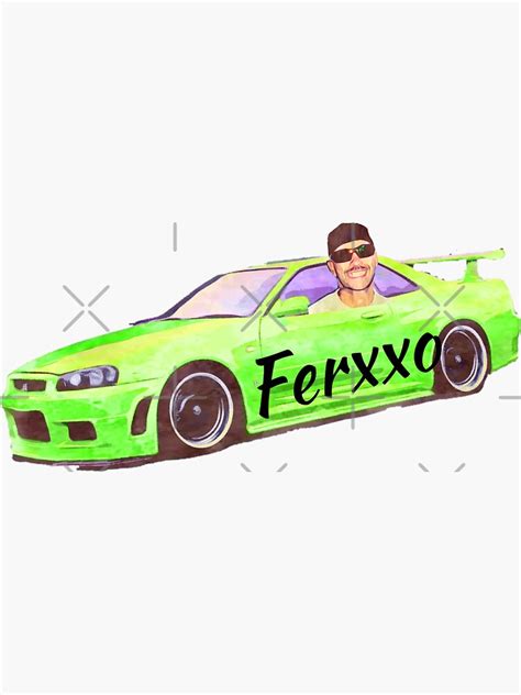 Pegatina Feid Ferxxo Nissan Gtr Skyline De Ferxxomafia Redbubble