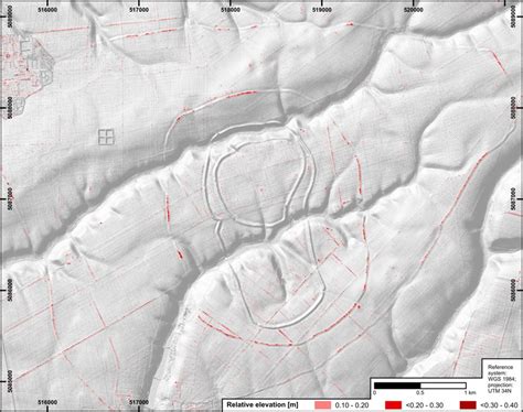Local Relief Model Indicating The Areas That Overtop Their Local