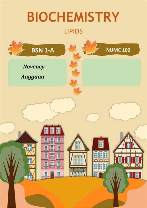 Lipids Activities BIOCHEMISTRY LIPIDS BSN A NUMC Noveney Anggana BIOCHEMISTRY WHAT