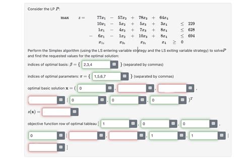 Solved Consider The LP P Perform The Simplex Algorithm Chegg