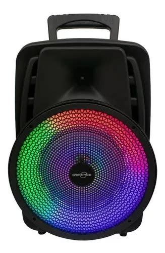 Alto Falante De 8 Polegadas Gts 1567 Btauxfmamluz Led Preta Parcelamento Sem Juros