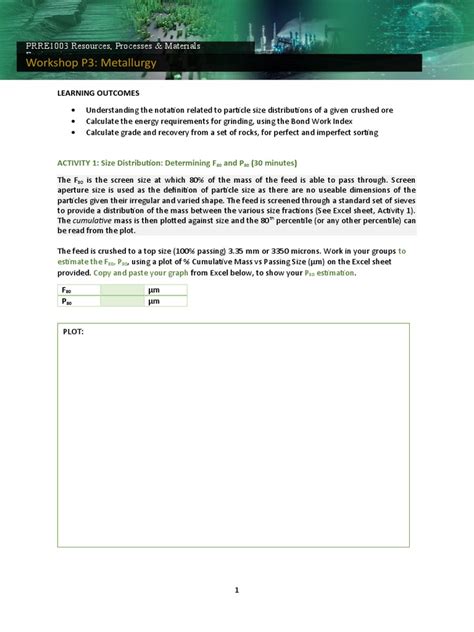 Workshop P3 Metallurgy Pdf Physical Sciences Applied And