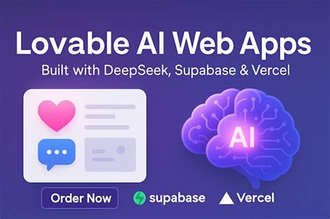 Build Lovable Ai Web Apps Deepseek Vercel And Supabase By Gracerichai Fiverr