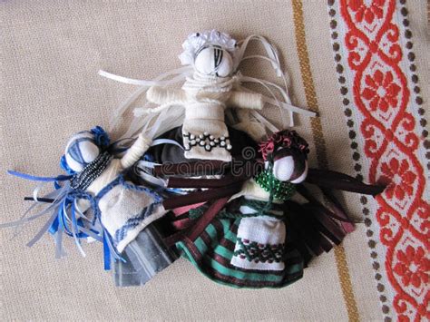 Ukrainian Handmade Folk Doll Stock Image Image Of Ornamented Pink