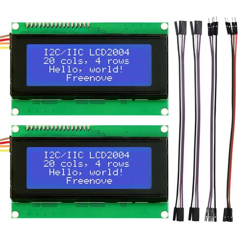 Freenove I2c Iic Lcd 1602 2004 Module For Arduino Raspberry Pi Pico Es