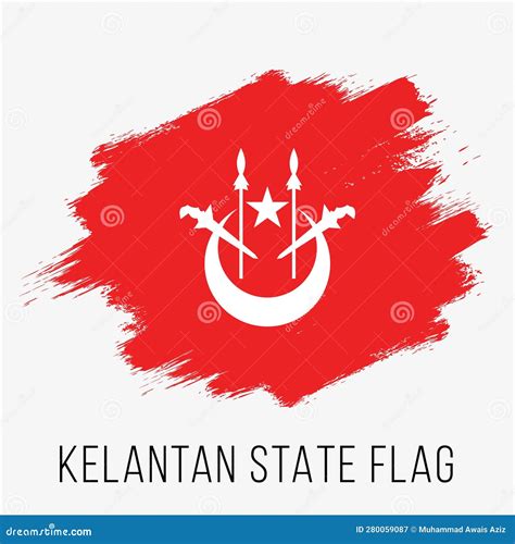 Malaysia State Kelantan Vector Flag Design Template Kelantan Flag For