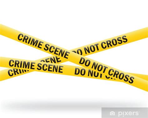 Sticker Crime Scene Tape Vector Pixersuk