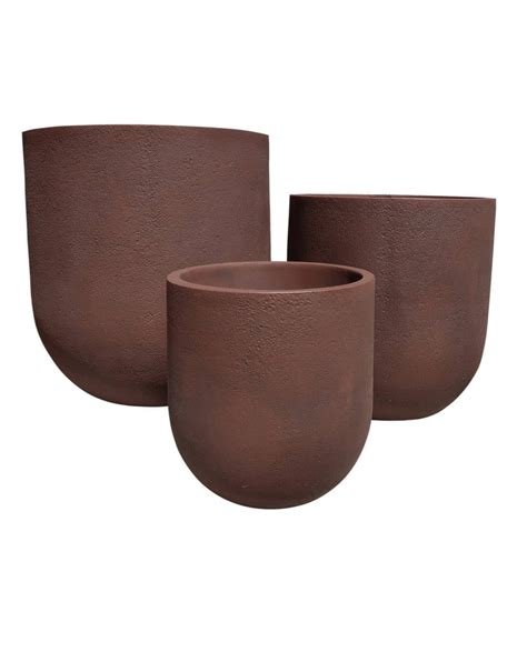Rustic Cask Japi Planter Modern Style Lightweight Plant Pots