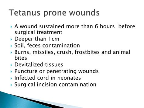 Tetanus Prophylaxis And Types Of Immunitynewnewv Pptx