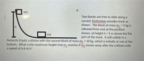 Solved Two Blocks Are Free To Slide Along A Curved Chegg