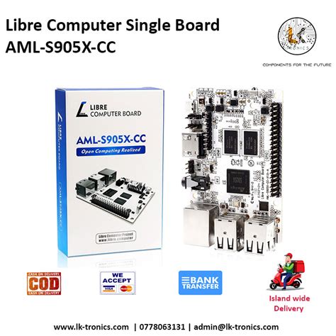 Libre Computer Single Board Aml S905x Cc Lk Tronics