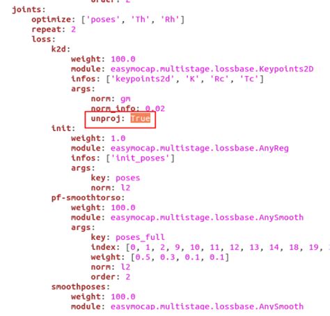 Question About Unproj On 1v1p Mode · Issue 242 · Zju3dv Easymocap · Github